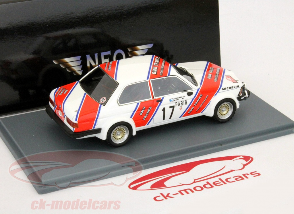 Neo 1:43 BMW 320i #17 Rallye Monte Carlo 1980 Timo Mäkinen NEO45227 ...