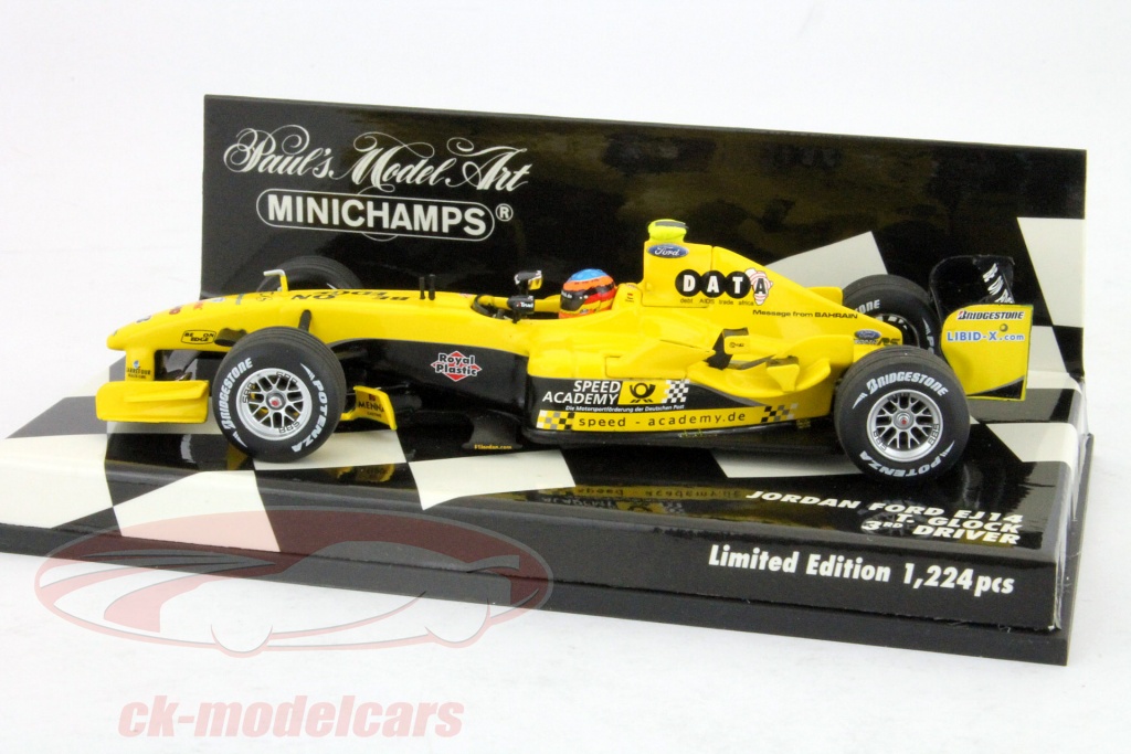 Minichamps 1:43 Timo Glock Jordan EJ14 3ème pilote Ford 400040039 modèle voiture 400040039 ...