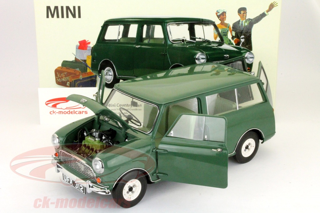 Sun Star Models 1:12 Austin Mini Countryman year 1963 green 5312 model ...