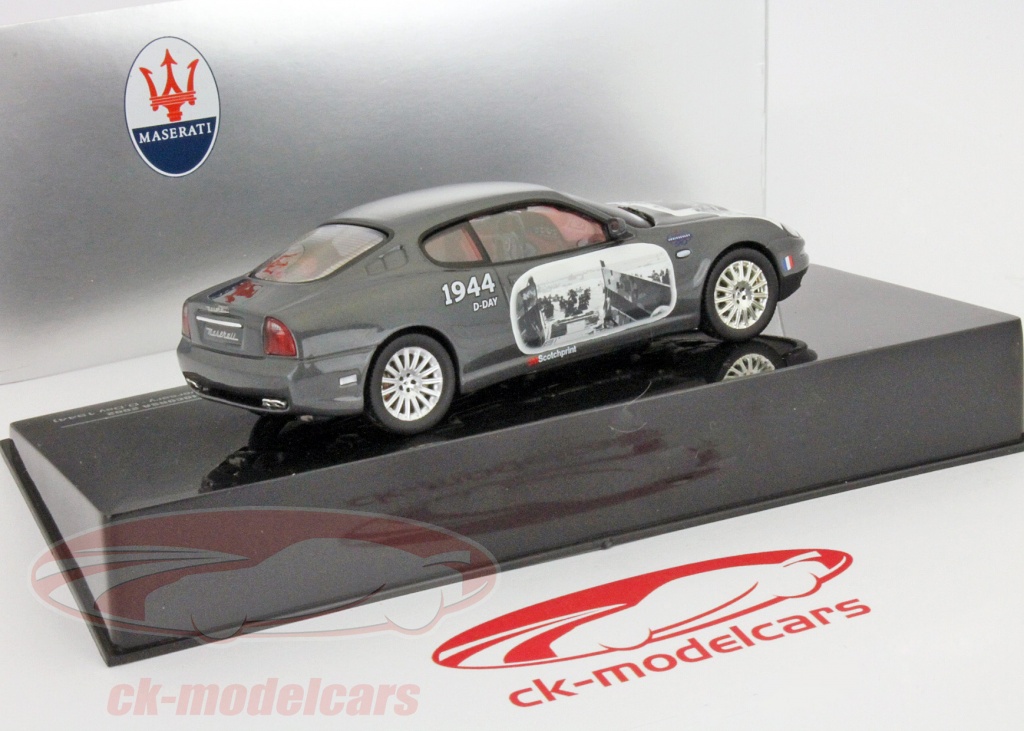 Ixo 1:43 Maserati Coupe Cambiocorsa model 2002 gray D.Day 1944 MOC055 ...