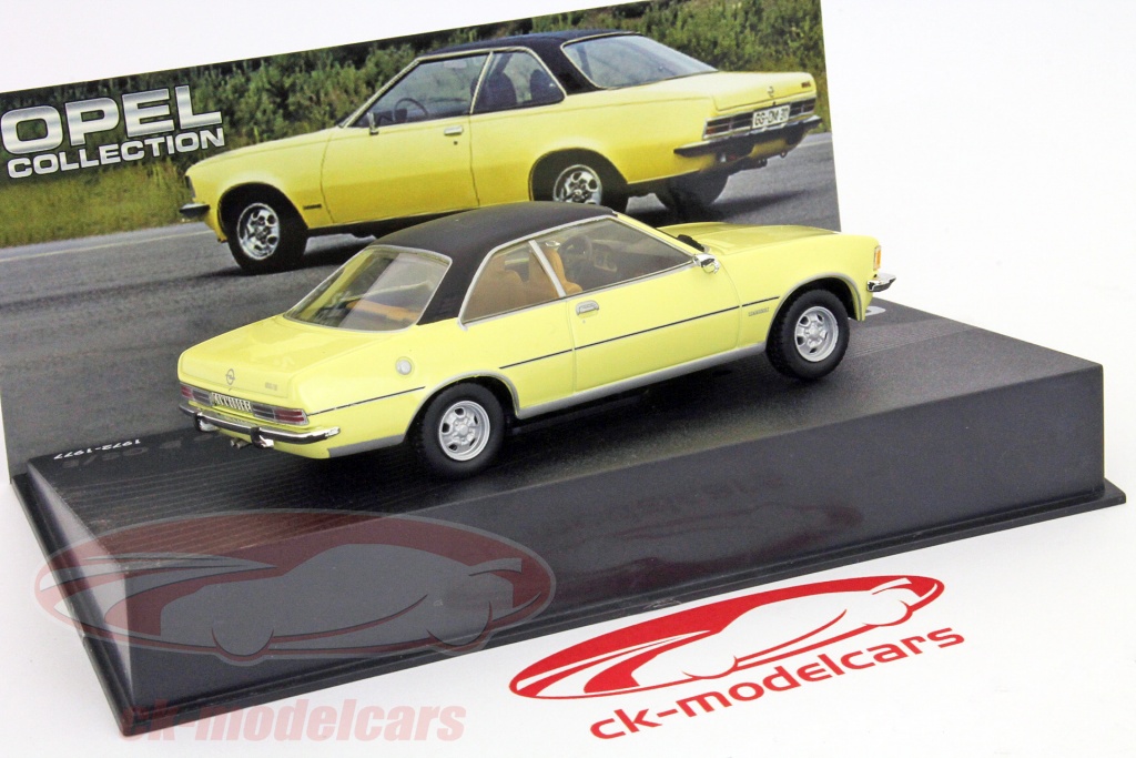Ixo 1:43 Opel Commodore B GS / E Year 1972-1977 cream yellow Altaya ...