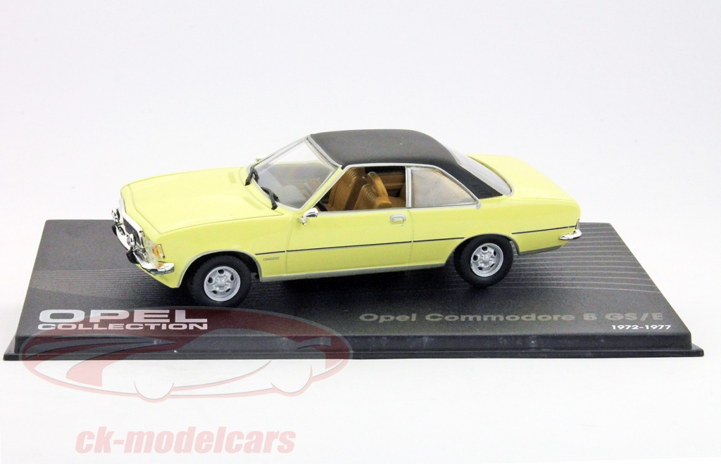 Ixo 1:43 Opel Commodore B GS / E Year 1972-1977 cream yellow Altaya ...