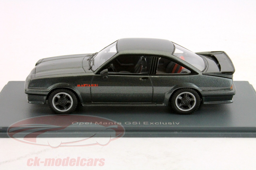 Neo 1:43 Opel Manta GSI Exclusiv Irmscher Årgang 1985 grå NEO45470 model bil NEO45470 173078