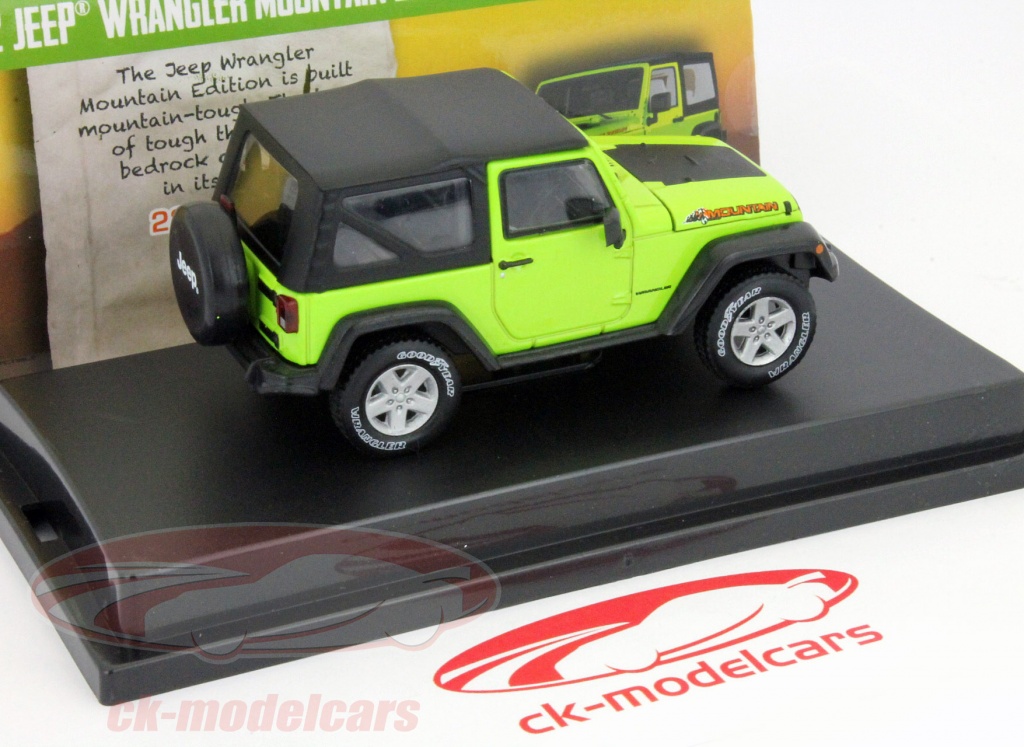Greenlight 1:43 Jeep Wrangler year 2012 green 86032 model car 86032 ...