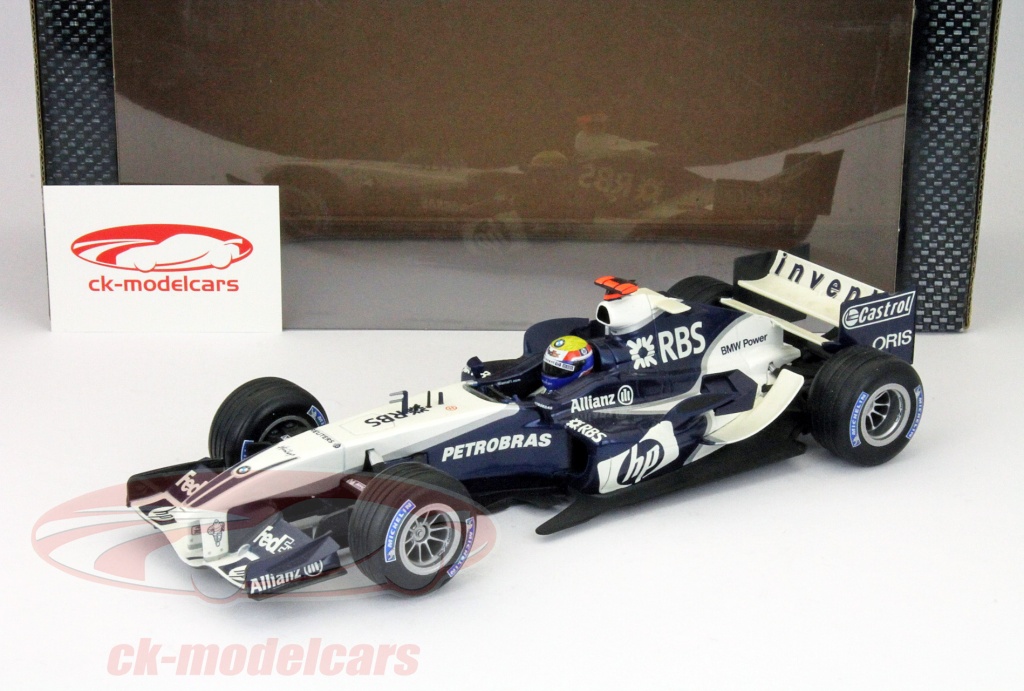 HotWheels 1:18 Mark Webber Williams BMW FW27 Formula 1 2005 CK9991293 ...