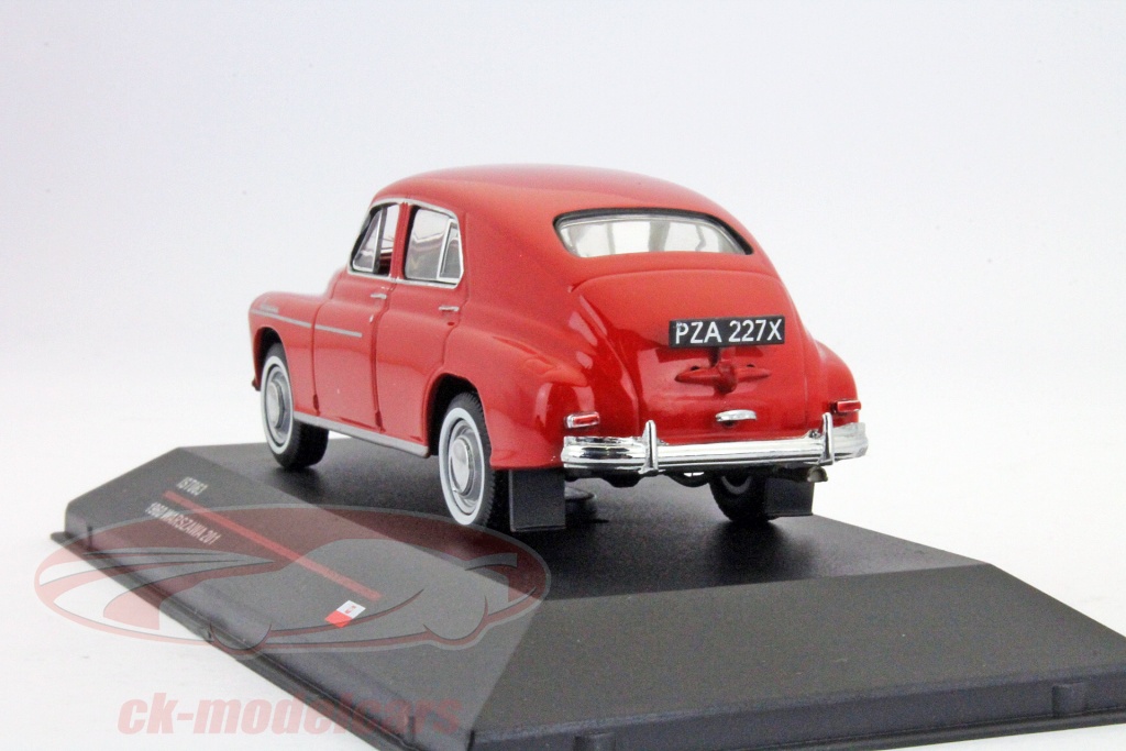 Ixo 1:43 Warszawa 201 an 1960 rouge IST-Models IST063 modèle voiture ...