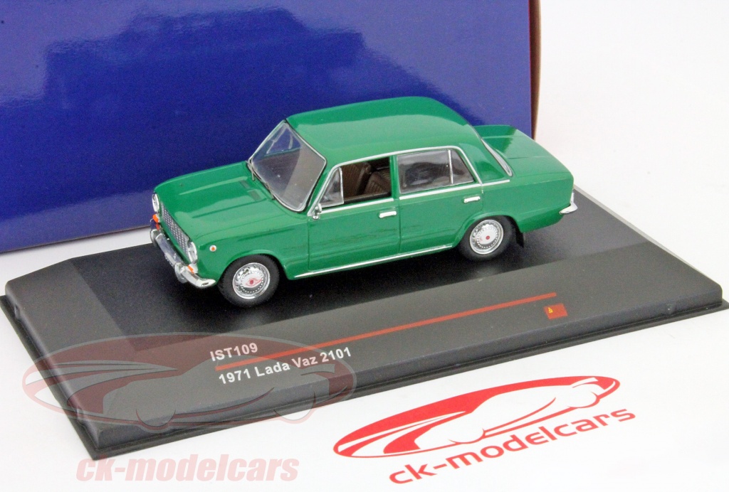 Ixo 1:43 Lada Vaz 2101 Año 1971 verde IST IST109 modelo coche IST109 8580015502017