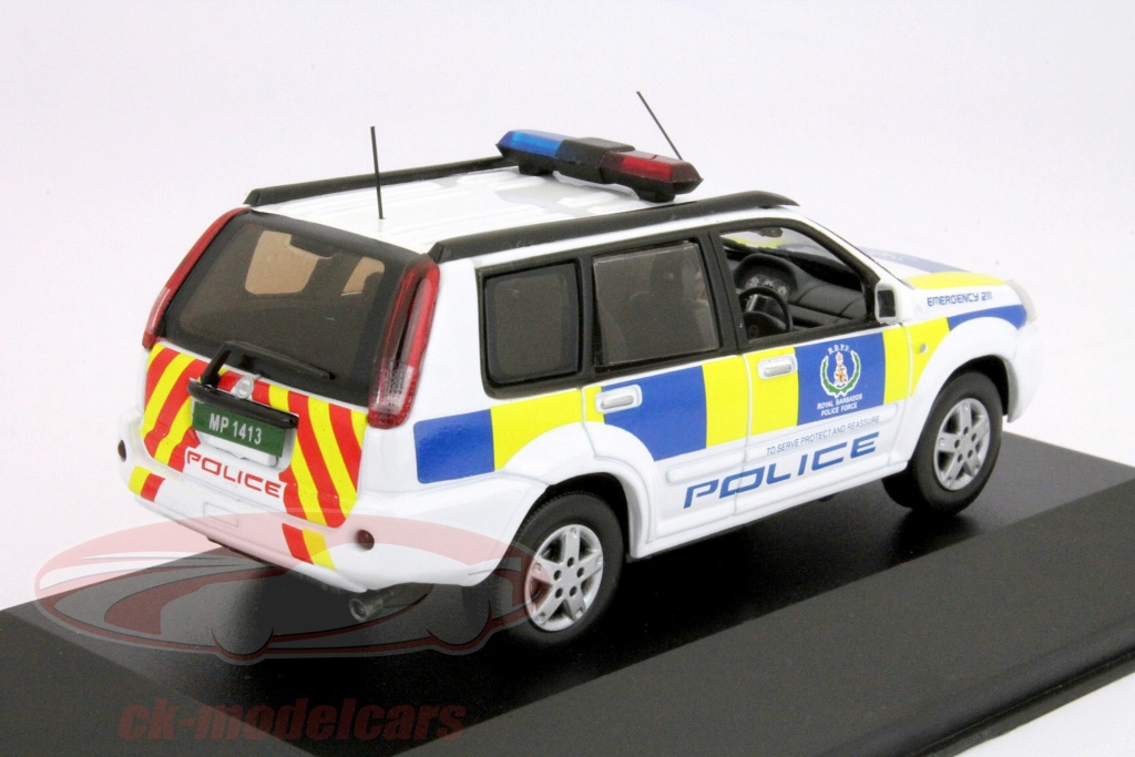 JCollection 1:43 Nissan X-Trail Barbados Police 2008 JC221 model car ...
