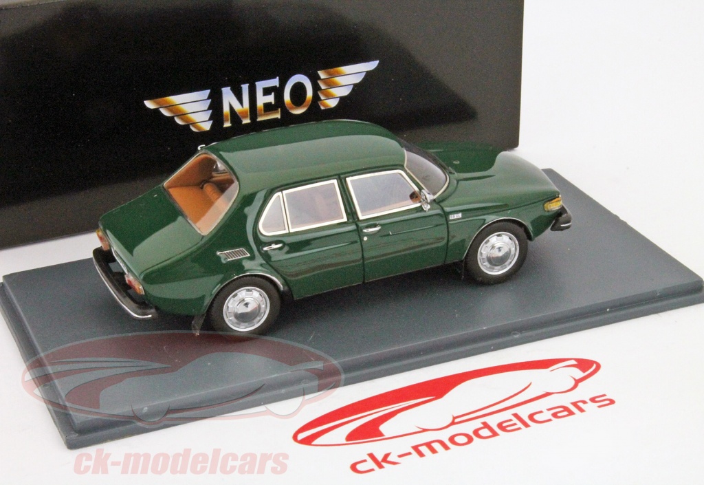 Neo 1:43 Saab 99 dark green NEO43677 model car NEO43677 0874250436779