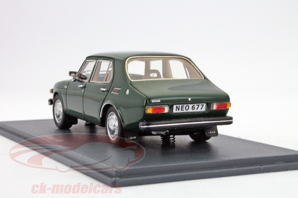 Neo 1:43 Saab 99 dark green NEO43677 model car NEO43677 0874250436779