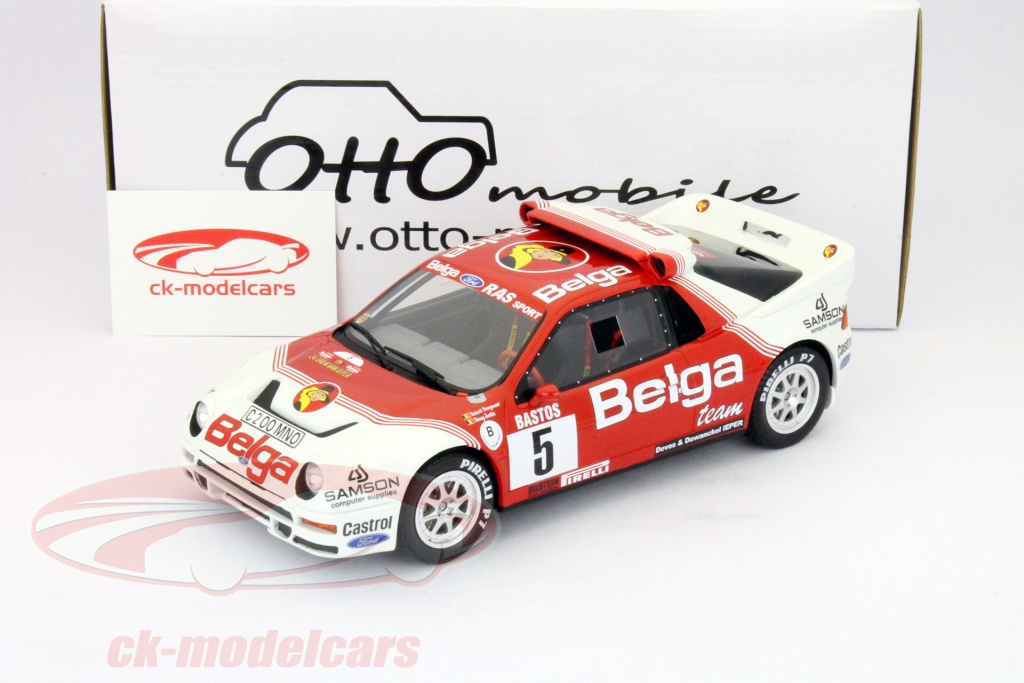 Ottomobile 1:18 Ford RS200 #5 Ypress Rally 1986 Droogmans, Joosten Otto ...
