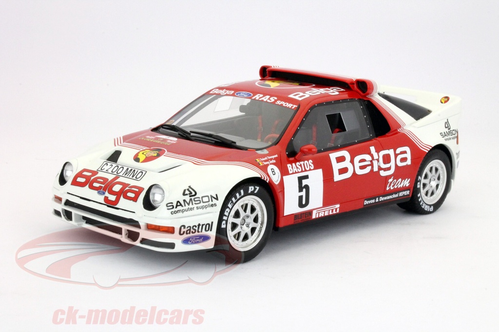 Ottomobile 1:18 フォードRS200ラリー1986 Droogmans＃5 Ypress、Joosten OT094 モデル 車 ...
