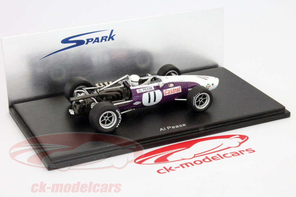 Spark 1:43 Al Pease Eagle Climax #11 GP Kanada Formel 1 1967 S1621 ...