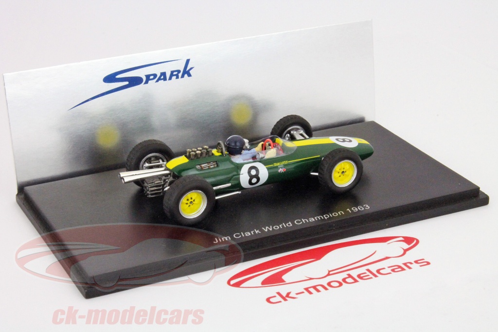 Spark 1:43 J. Clark Lotus 25 #8 Winner GP Italy Formula 1 1963 S1610 ...