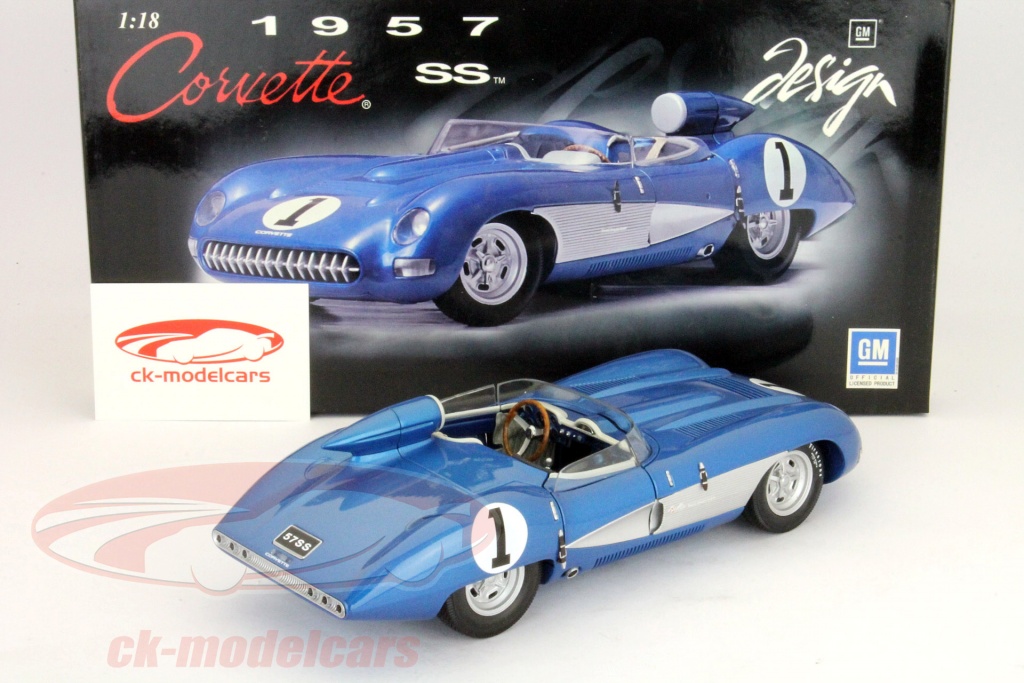AUTOart 1:18 Chevrolet Corvette SS built in 1957 blue 71051 model car ...