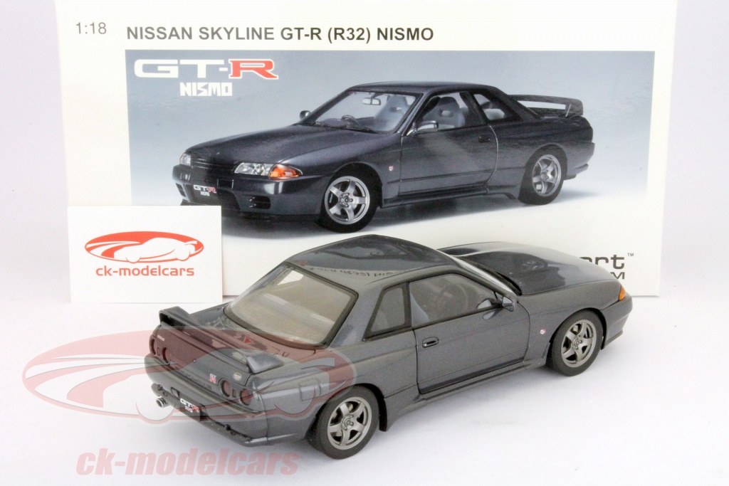 AUTOart 1:18 Nissan Skyline GT-R (R32) Nismo RHD Baujahr 1990 grau ...
