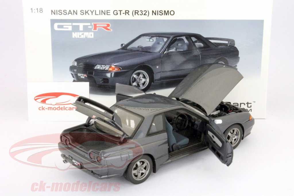 AUTOart 1:18 Nissan Skyline GT-R (R32) Nismo RHD Baujahr 1990 grau ...