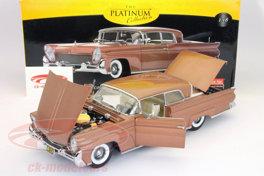 Sun Star Models 1:18 Lincoln Continental Mark III year 1958 brown 4713 ...