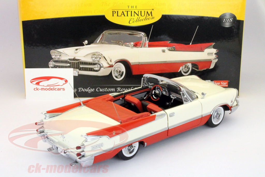 Sun Star Models 1:18 Dodge Custom Royal Lancer convertible year 1959 ...