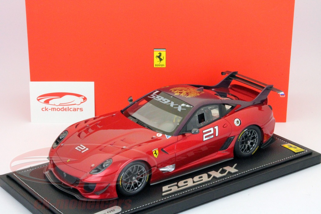 BBR Models 1:18 Ferrari 599 XX Evo #21 Paul Ricard 2012 P1857 model car ...