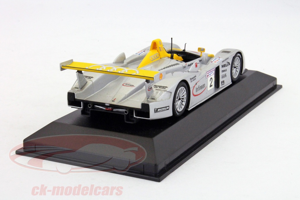 Minichamps 1:43 Infineon Audi R8 #2 2nd place 24 LeMans 2001 CK9991508 ...