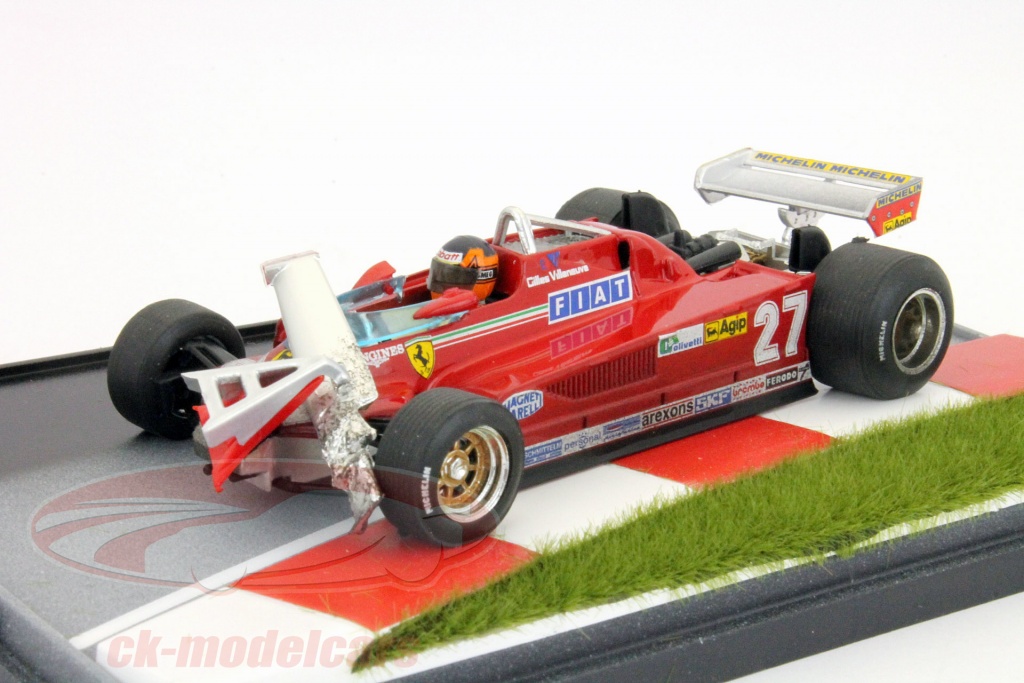 Brumm 1:43 Villeneuve Ferrari 126CK Turbo #27 GP Canada Formula 1 1981 Dioramaset AS45 model car ...