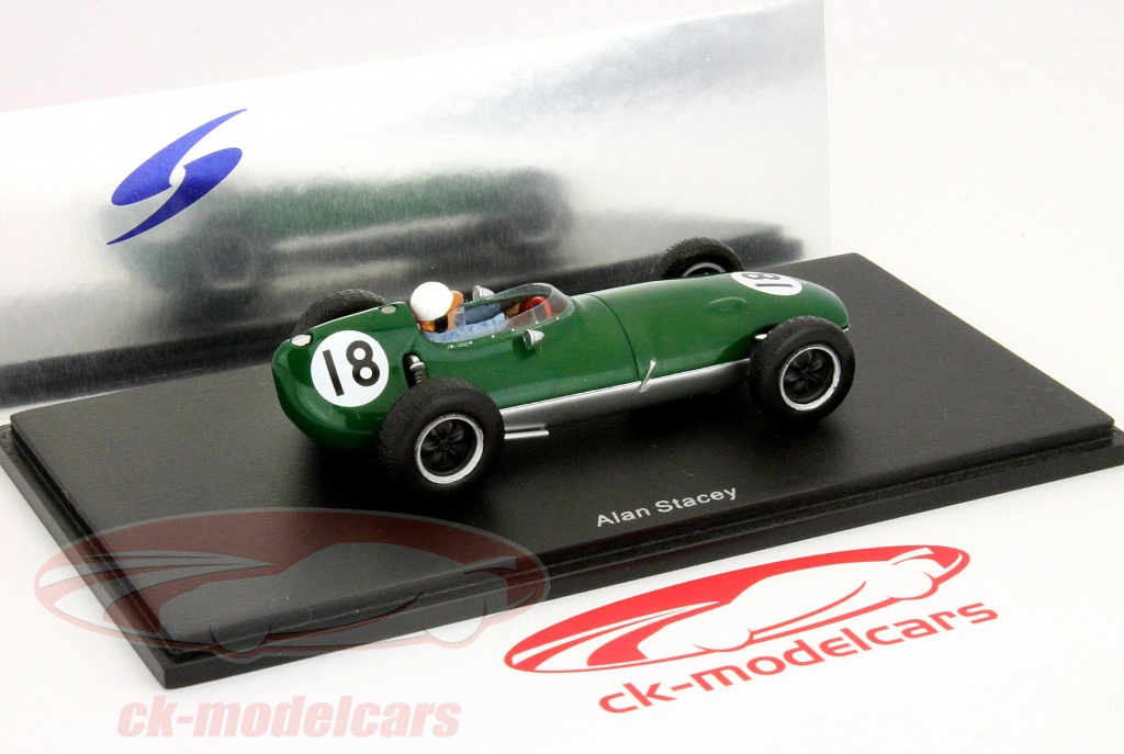 Spark 1:43 Alan Stacey Lotus 16 #18 British GP Formula 1 1958 S1838 ...