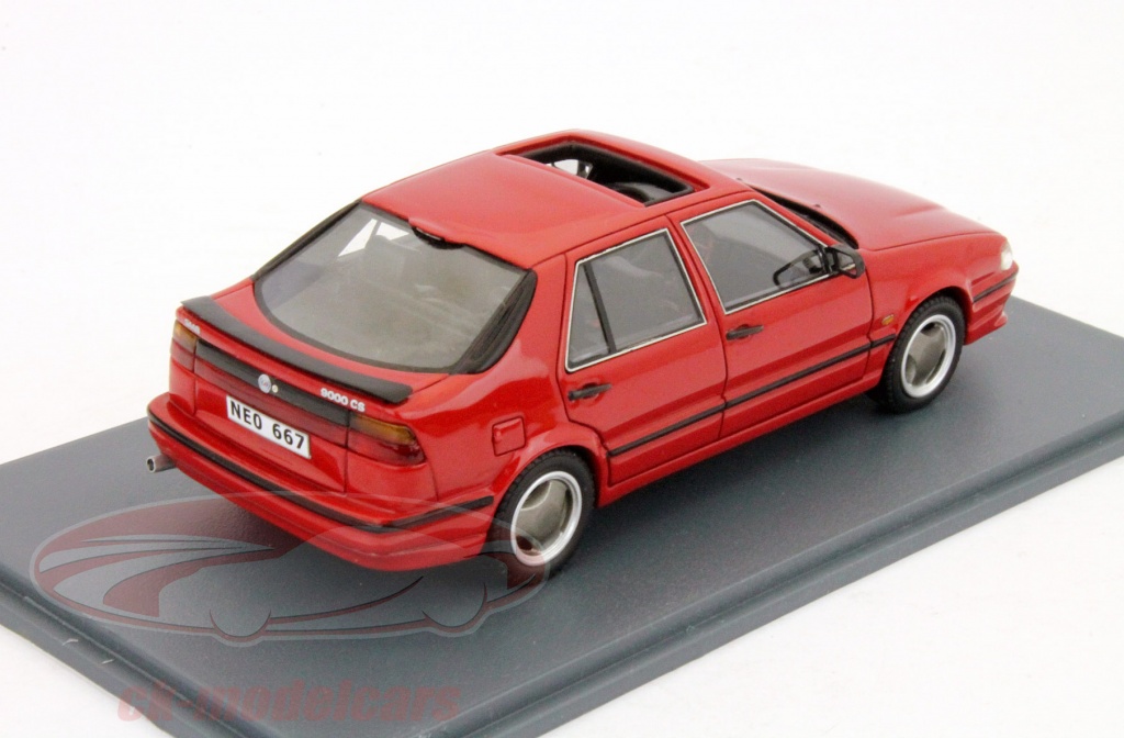 Neo 1:43 Saab 9000 CS Aero red NEO43667 model car NEO43667 874250436670