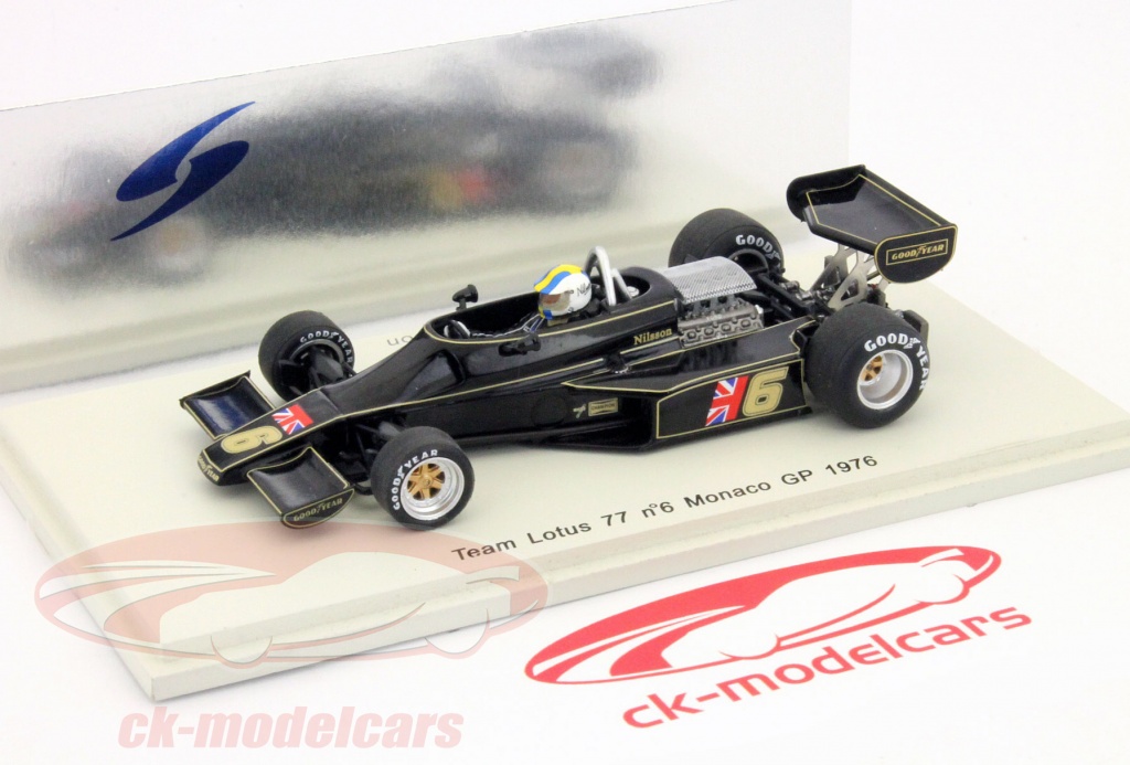 Spark 1:43 G. Nilsson Team Lotus 77 #6 Monaco GP Formula 1 1976 S1845 model car S1845 9580006521118