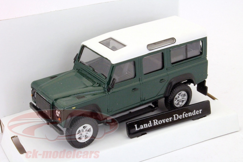 Cararama 1:43 Land Rover Defender 110 verde - blanco CK9991639 modelo ...
