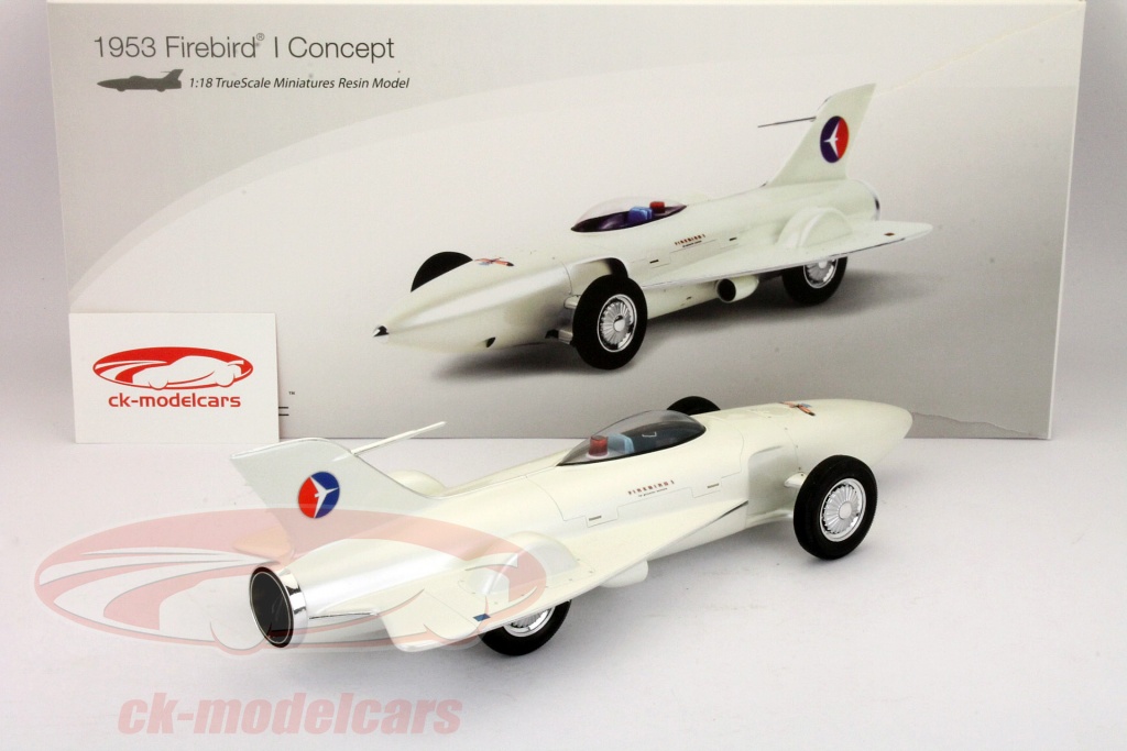 True Scale 1:18 Firebird I concept built in 1953 white TSM121806R model ...