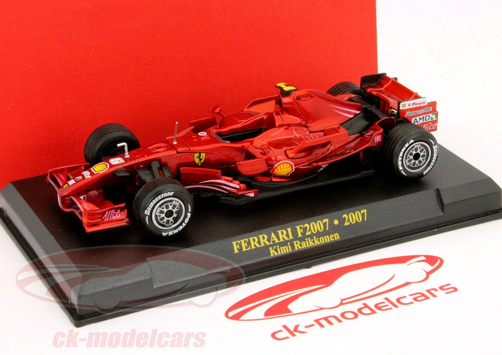Ixo 1:43 Kimi Raikkonen Ferrari F2007 #6 formula 1 World Champion 2007 Altaya DD04 model car DD04