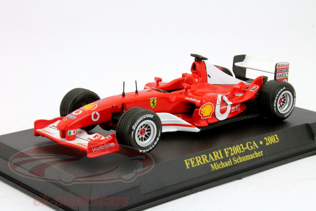 Ixo 1:43 M. Schumacher Ferrari F2003-GA #1 Fórmula 1 Campeón del Mundo ...