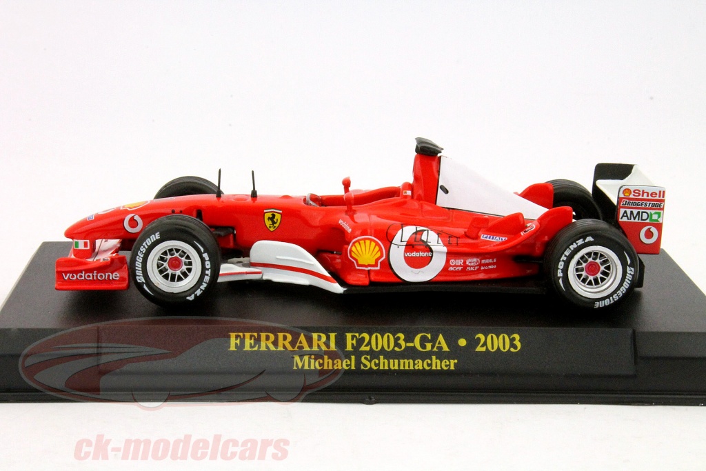 Ixo 1:43 M. Schumacher Ferrari F2003-GA #1 world champion Formula 1 ...