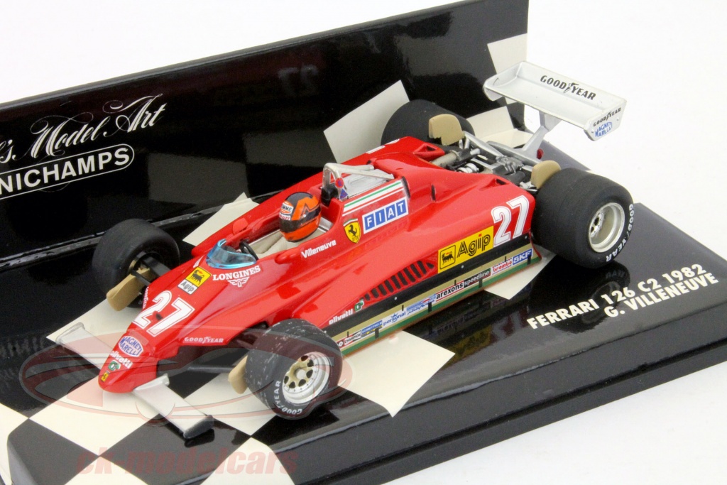 Minichamps 1:43 G. Villeneuve Ferrari 126 C2 formula 1 1982 430820027 ...