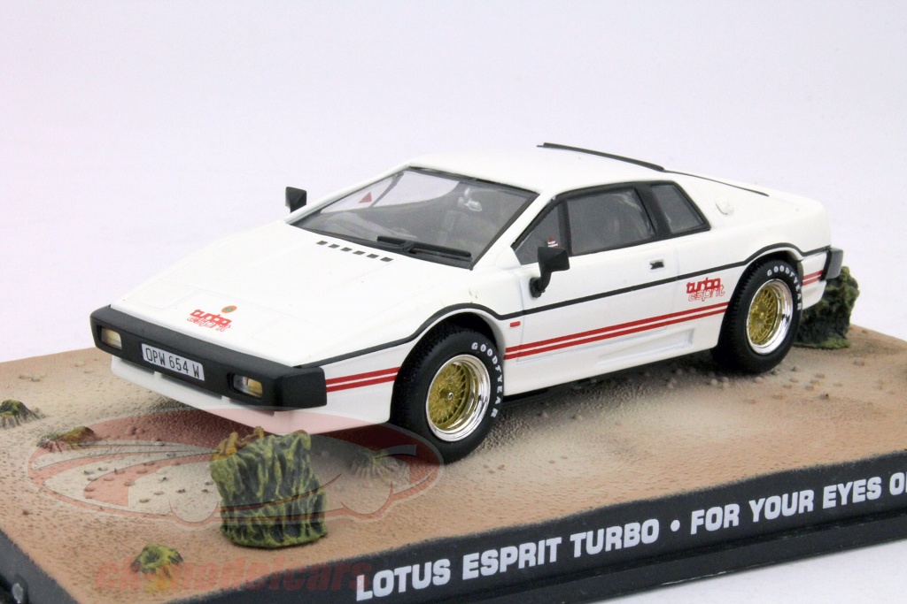 Ixo 1:43 Lotus Esprit Turbo James Bond Movie Car In Fatal Mission white ...