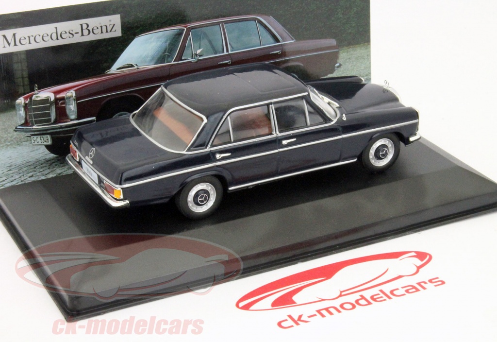 Ixo 1:43 Mercedes-Benz 200 Strich-Acht (W115) year 1968 dark blue ...