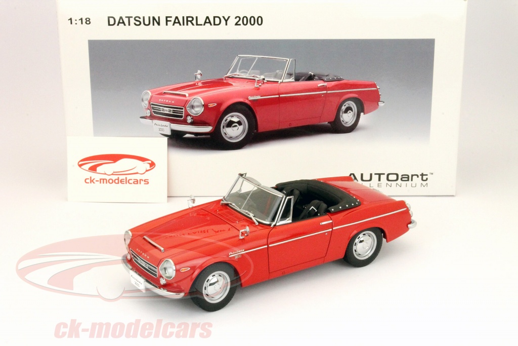 AUTOart 1:18 Datsun Fairlady 2000 (SR311) RHD year 1967 red 77431 model car 77431 674110774313