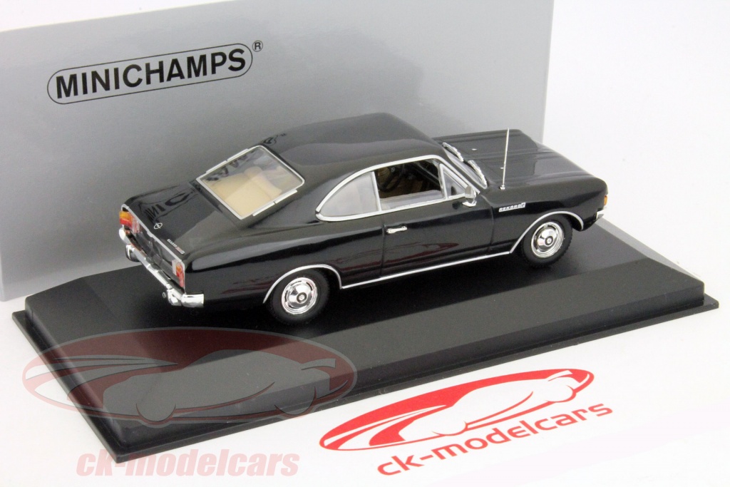 Minichamps 1:43 Opel Rekord C Coupe Year 1966 black 430046180 model car ...