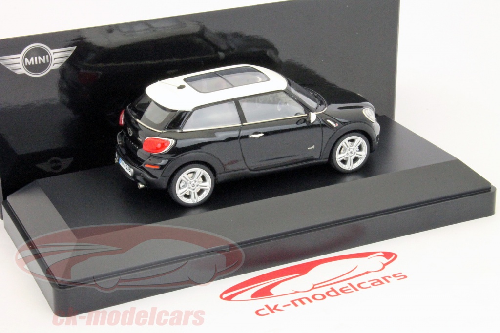 ParagonModels 1:43 Paceman Mini Cooper S negro con techo blanco Paragon ...
