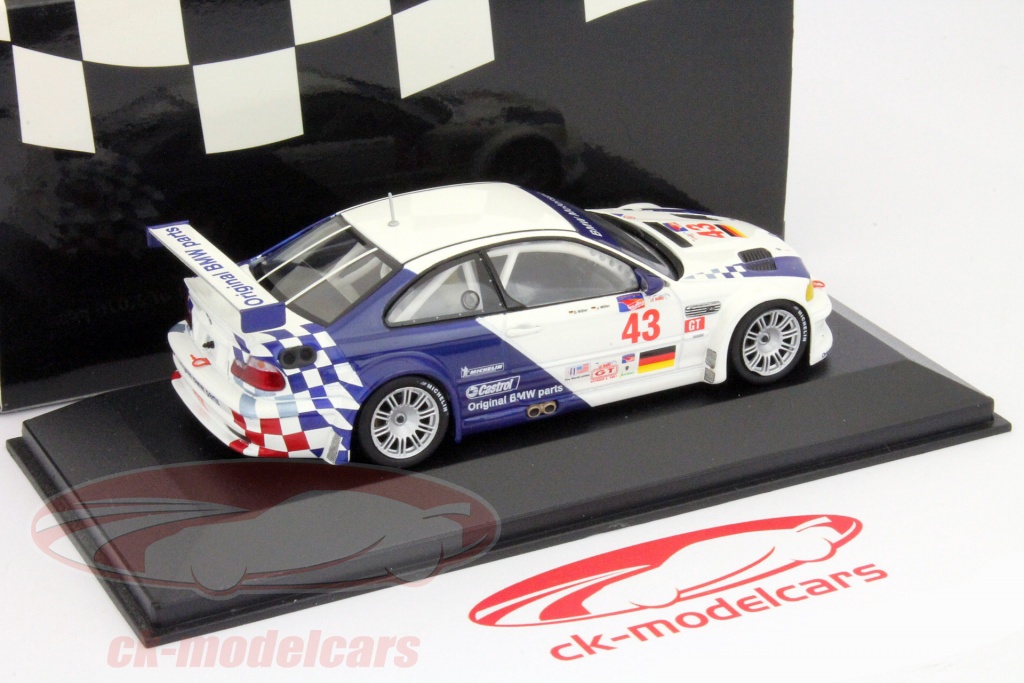 Minichamps 1:43 BMW M3 GTR #43 24h LeMans 2001 D. Müller, J. Müller ...