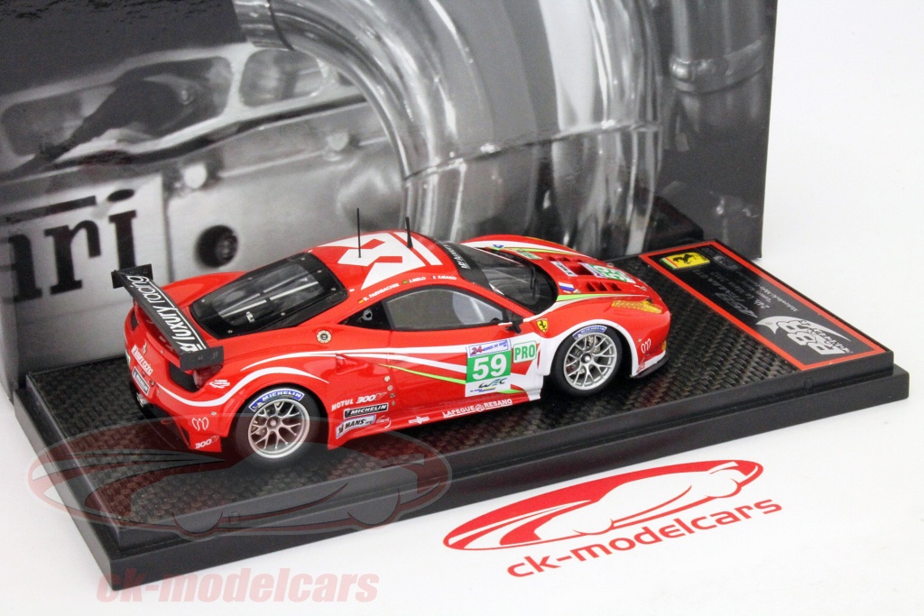 BBR Models 1:43 Ferrari 458 Italia GT2 GTE Pro #59 24h LeMans 2012 BBRC96 Modellauto BBRC96 ...