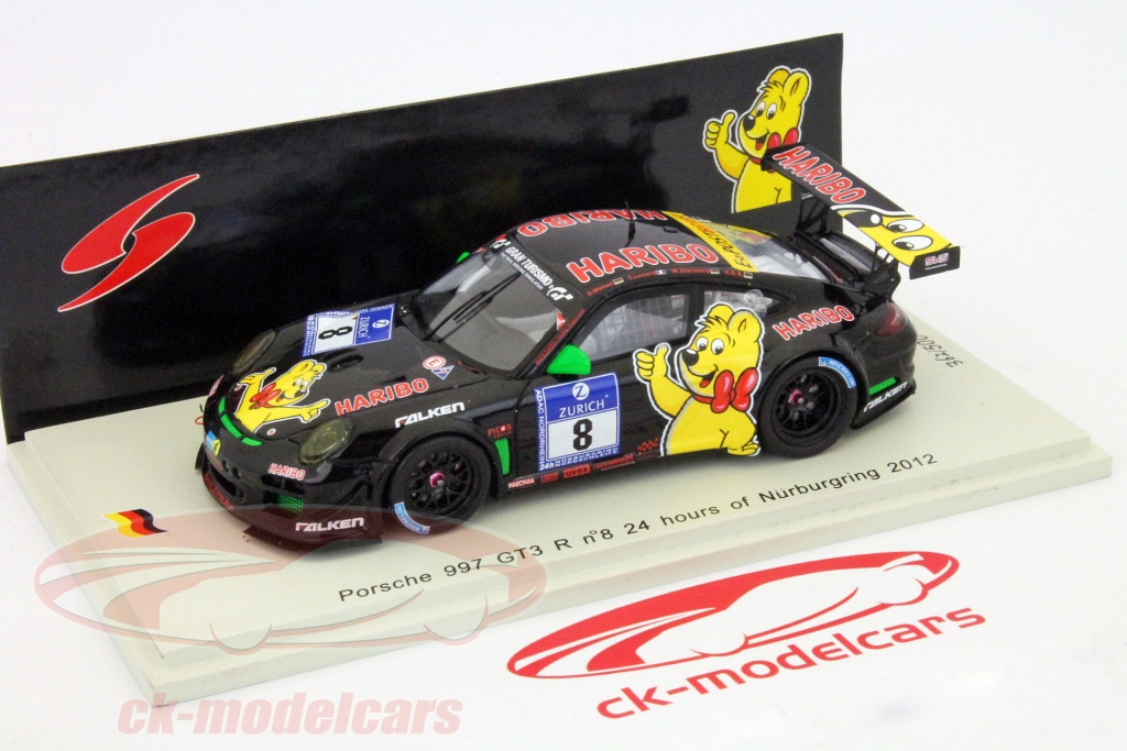 Spark 1:43 Porsche 991 (997) GT3 R #8 Team Haribo 24h Nürburgring 2012 ...