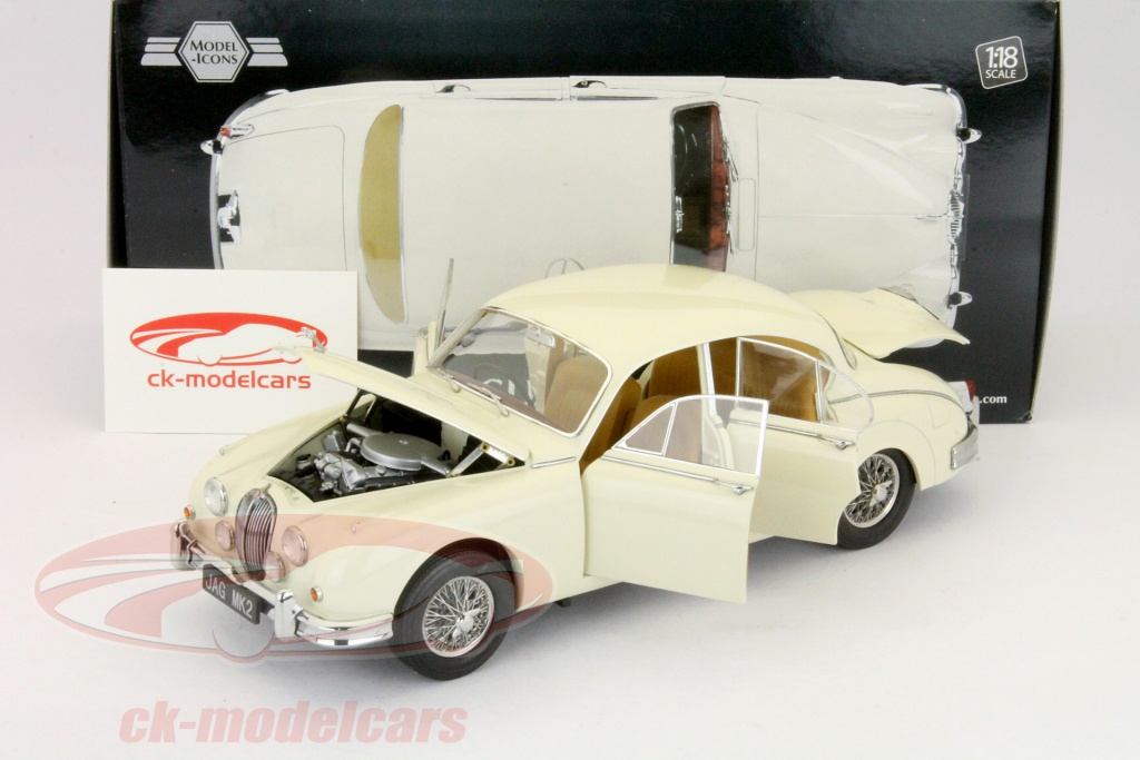 Model Icons 1:18 Jaguar Mark MK 2 year 1962 white RHD Model-Icons ...