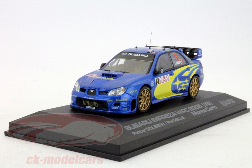 HPI 1:43 Subaru Impreza #5 WRC 2006 Rally Monte Carlo Solberg / Mills ...