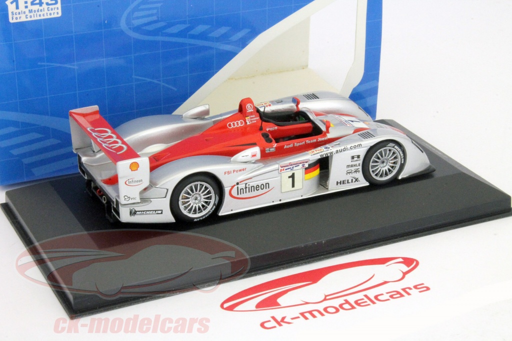 Ixo 1:43 Audi R8 #1 Ganador 24h Le Mans 2002 Biela, Kristensen, Pirro ...