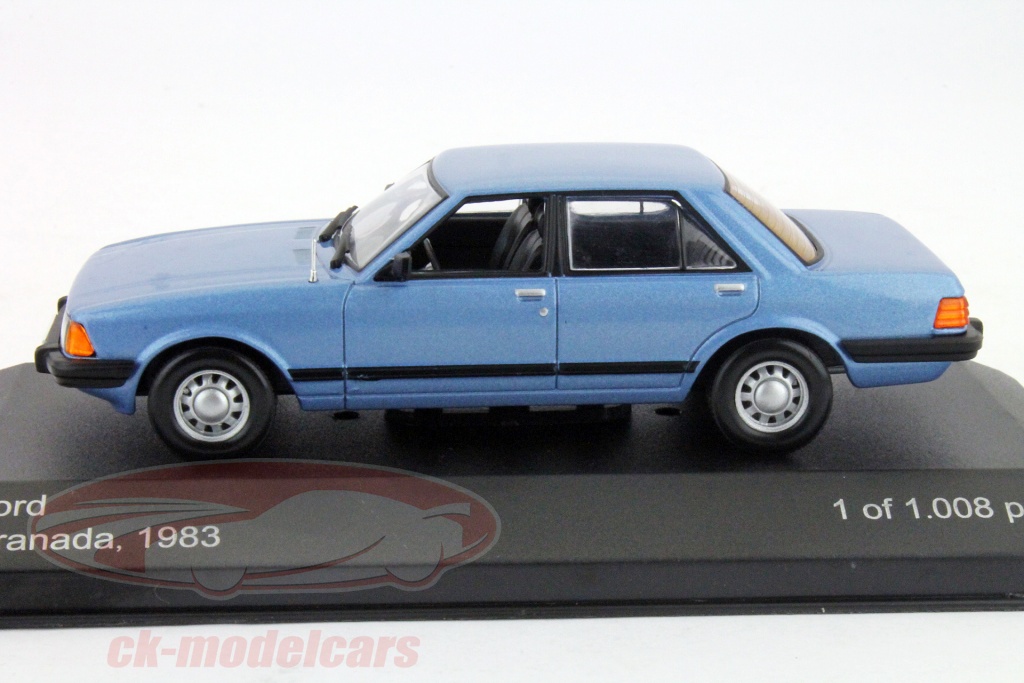 WhiteBox 1:43 Ford Granada MK 2 year 1983 blue metallic wb021 model car ...