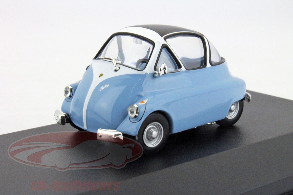 WhiteBox 1:43 BMW Iso Isetta year 1954 light blue - white 186655 model ...