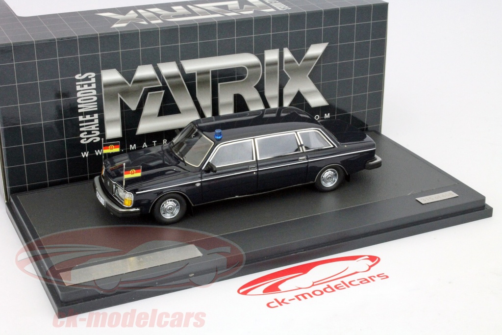 Matrix 1:43 Volvo 264 TE DDR State limousine dark blue 12106-023 モデル 車 ...