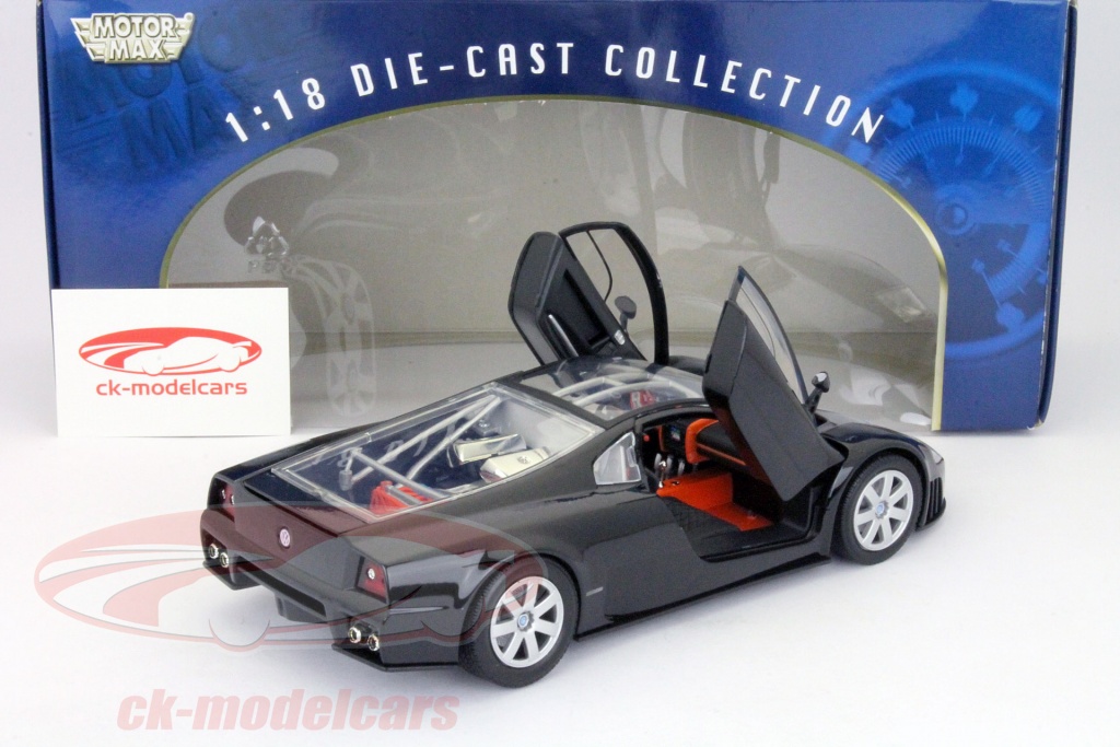 MotorMax 1:18 Volkswagen VW Nardo W12 Mostrar Negro Car PR102 modelo ...